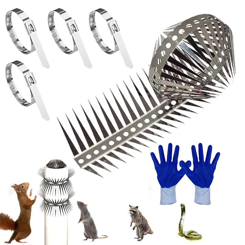 [toflytsay]1 Set Anti-Rat Spikes Stainless Steel Bird Deterrent ...