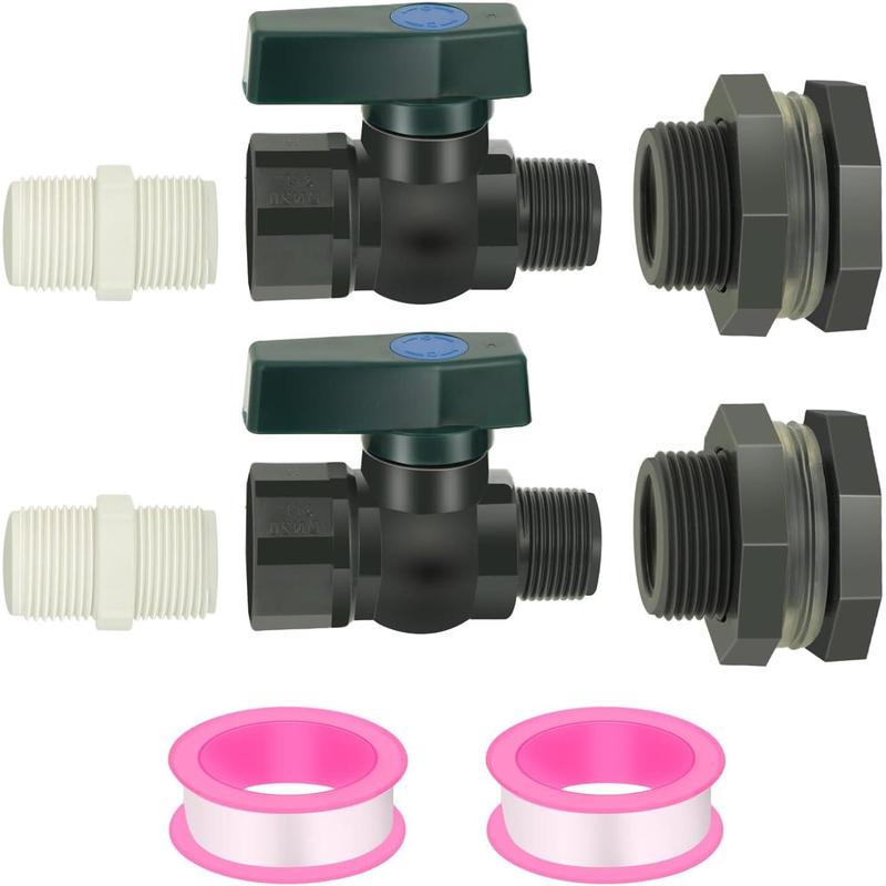 2 Pack Rain Barrel Spigot Kit, PVC Water Barrel Diverter Kit - TikTok Shop