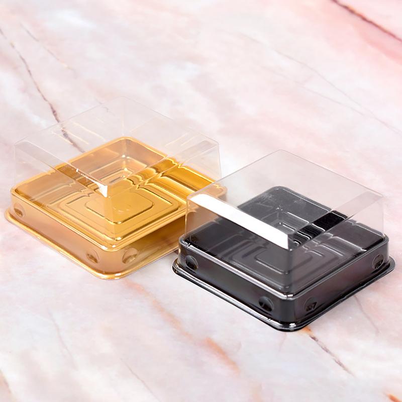 50 Set Cake Box Beautiful Appearance Disposable Plastic Clea - TikTok ...