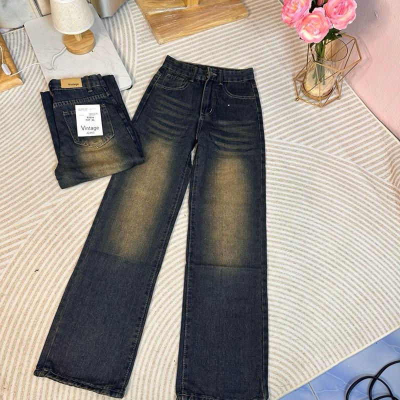 Seluar Jeans Kaki Lurus, Kod 6227, Warna Karat Pudar, Fabrik Tidak ...