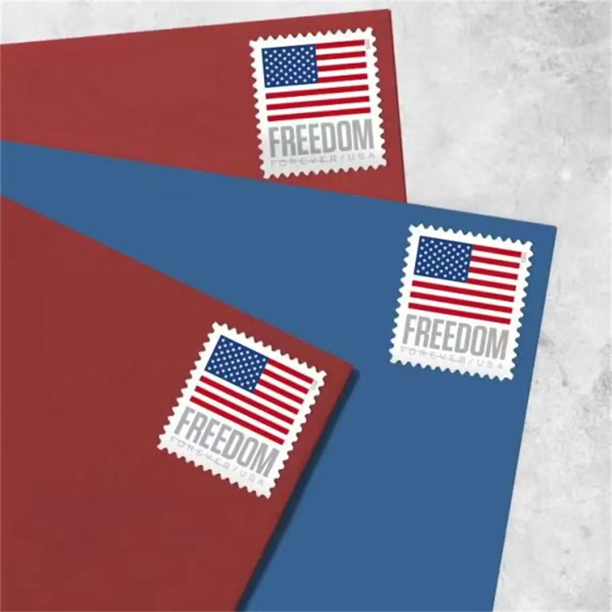 Roll Flag Stickers -100 Pack for Cards, Mailing,Events, and Office ...