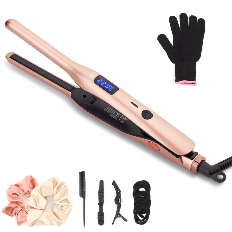 3/10 Inch Pencil Flat Iron Small Irons For Short Hair Beard And Pixie ...