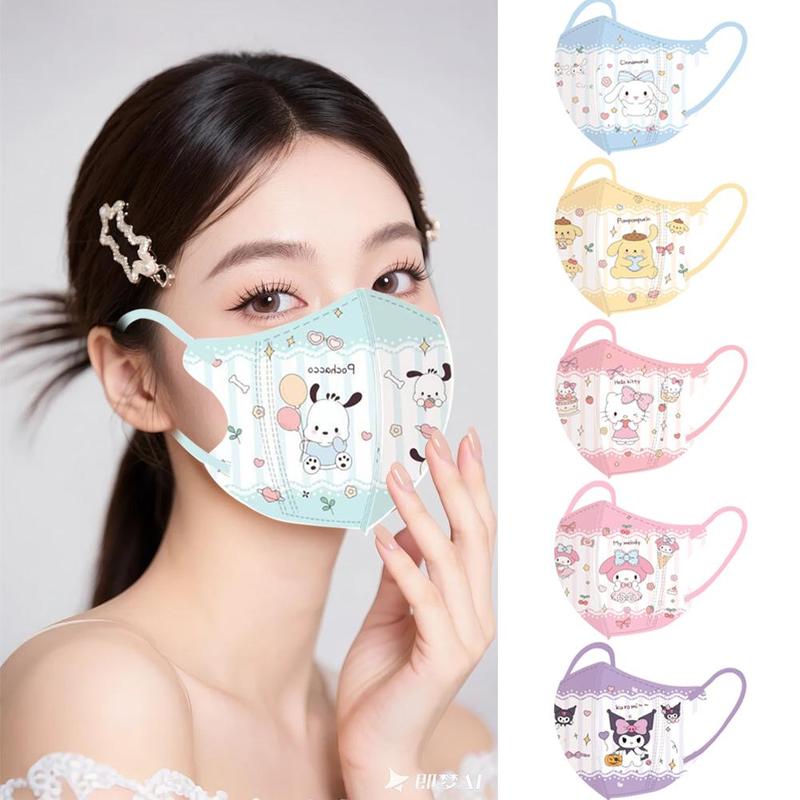 [COD] 10pcs Sanrio 3D Kid Masks 3Ply Protective Disposable Kids ...