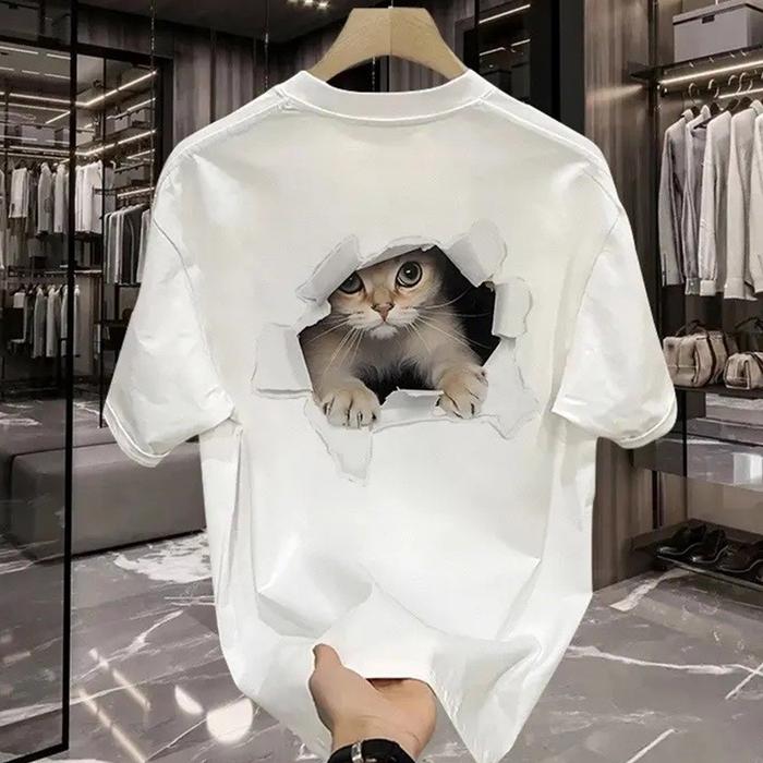 Promo Kaos Unisex T Shirt Cotton Combed 24s 100% KAOS TSHIRT Kucing ...