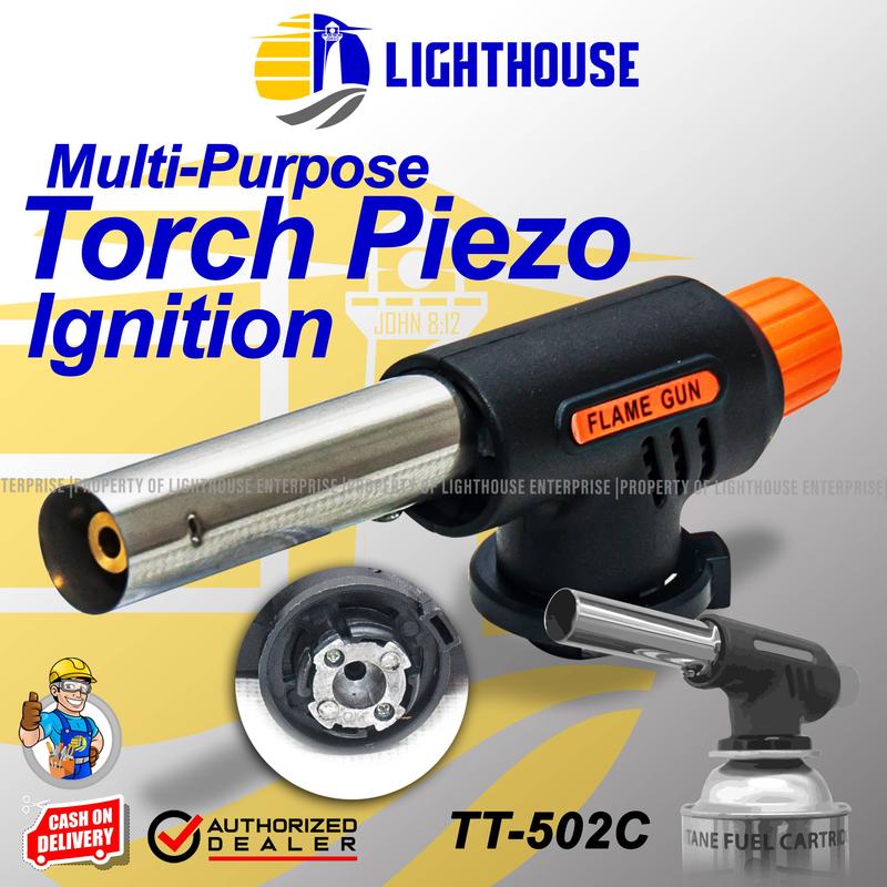 Lighthouse Multi purpose Gas Torch Camping Torch Piezo Ignition ...