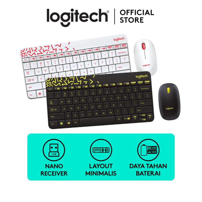 Promo Logitech MK240 Nano Wireless Combo Keyboard Mouse dilengkapi ...
