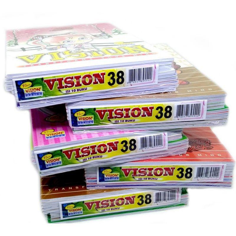 BUKU TULIS 38 lembar (1 pack isi 10 buku) Paper - Shop | Tokopedia