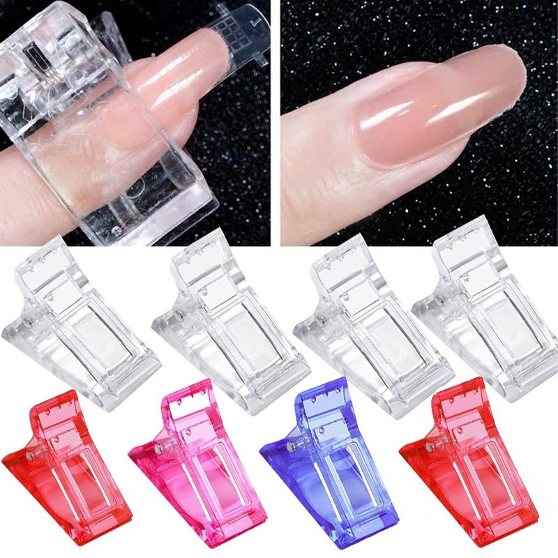 1Pc Nail Transparent Crystal Clip Nail Extension Gel Nail Fixing ...