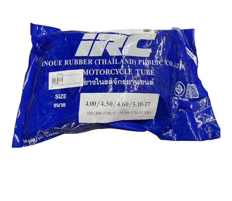 ยางใน(IRC) 4.00/4.50/4.60 และ 5.10-17BP เกรด A (ห่อสีน้ำเงิน) - TikTok ...