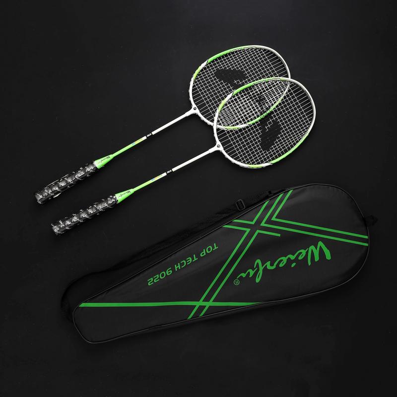 Badminton Racket Set, Includes 2 Aluminum Badminton Rackets and ...