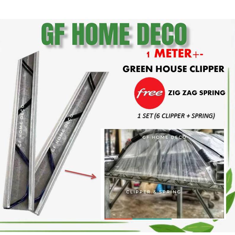 (6 SET )1 METER Green house spring& clipper /clip green house ...