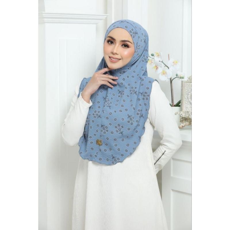 Tudung syria printed cey crepe Mona - TikTok Shop Malaysia