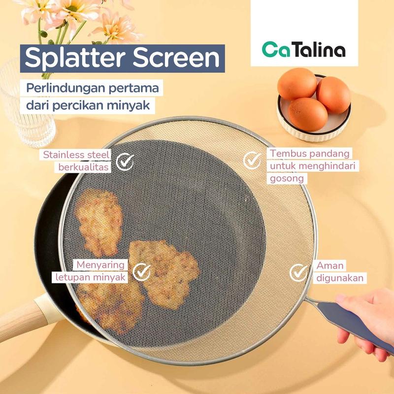 CaTalina Pelindung Dari Percikan Minyak Goreng 29 cm Splatter Screen ...