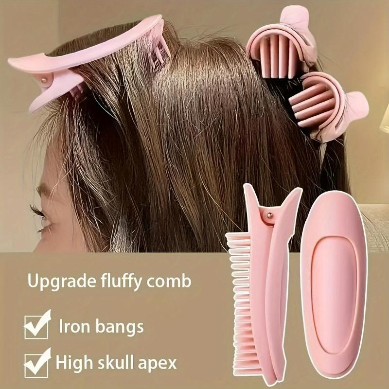 Elegant Oval Hair Root Lifting Clips - Cute Solid Color Plastic ...