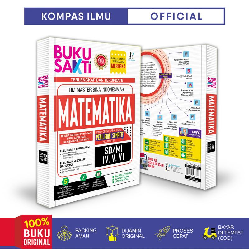 Buku Soal Matematika Buku Sakti Soal Matematika SD/MI kelas 4,5,6 ...