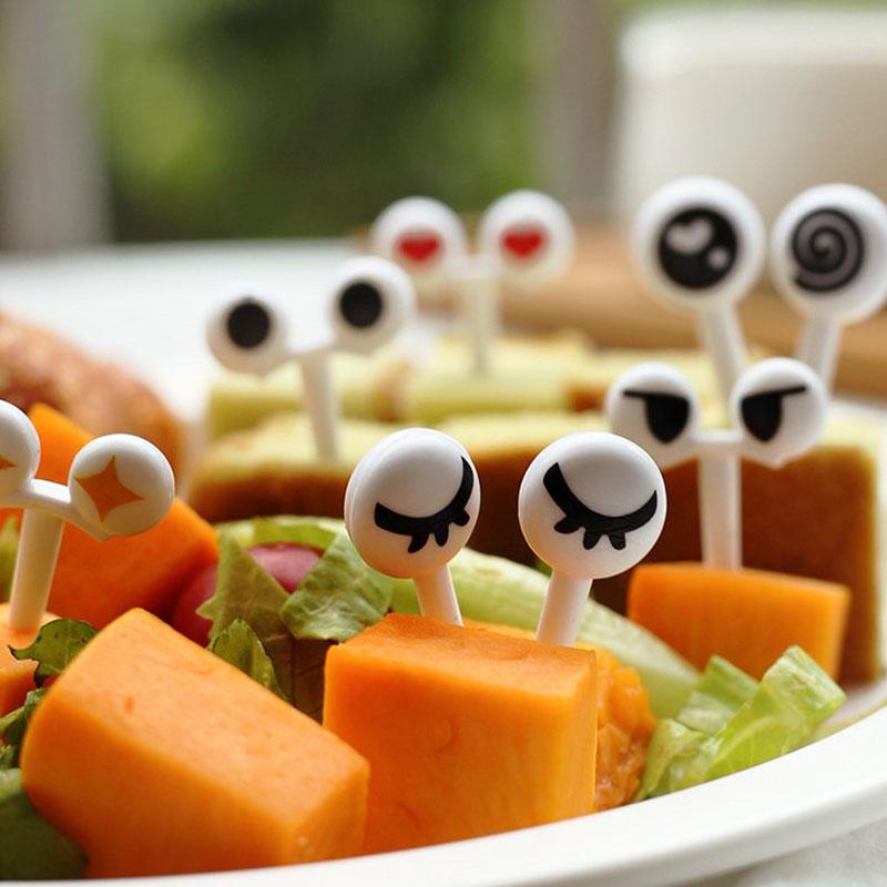 [UUU] Lovely 10pcs Plastic Fruit Toothpick Lovely Eye Cartoon - TikTok ...