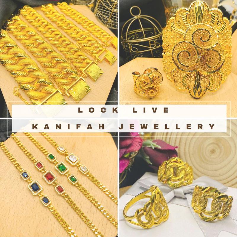 Gelang , Rantai & Cincin Lock Live Kanifah Jewellery Bersama - TikTok ...