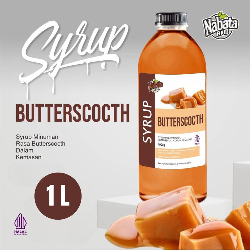 Sirup Nabata Rasa Butterscotch 1 Liter | Syrup Butterscotch | Sirup ...