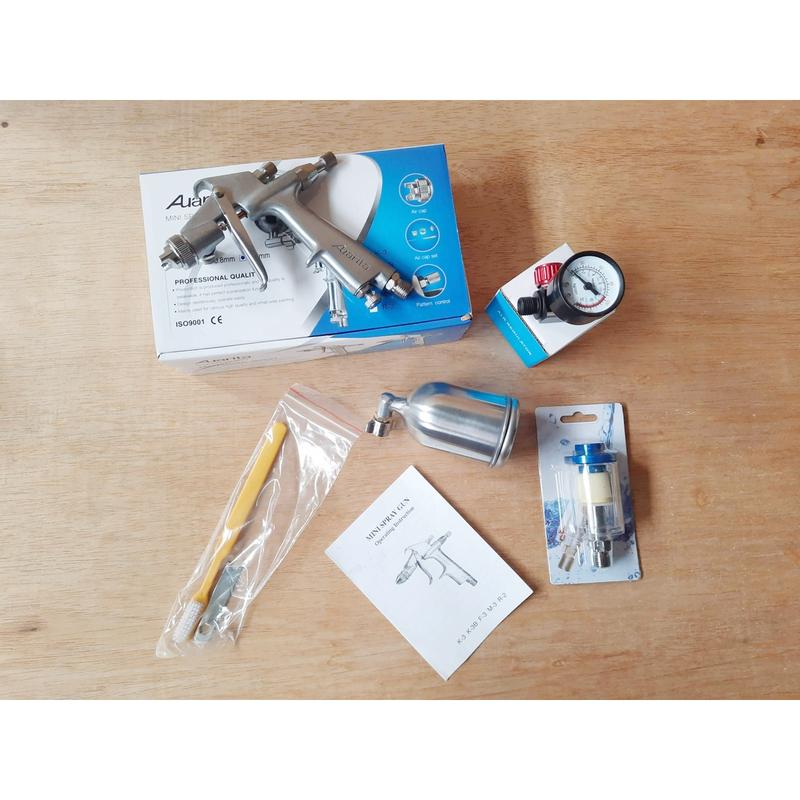 Spray Gun Auarita F3 Nozzle 0.5 0.8 1.0 mm - Shop | Tokopedia