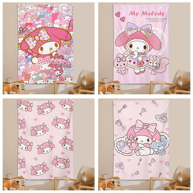 Cute cartoon Melody Decorative Background Cloth Room Bedroom - TikTok ...