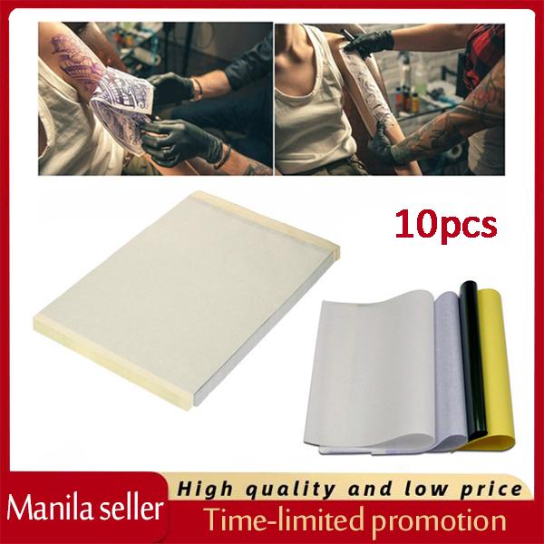 10pcs Tattoo Transfer Paper Stencil Carbon Thermal Tracing Hectograph ...