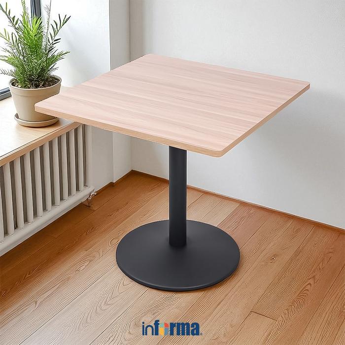Promo Informa 80x80 cm Bailey Meja Cafe - Cokelat Cicil 0% 3x - Kab ...