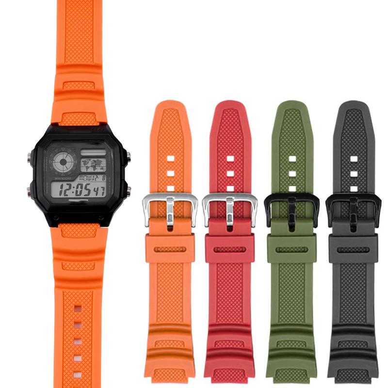 Wdyshzo-Tali jam tangan getah lembut untuk lelaki, gelang gantian ...