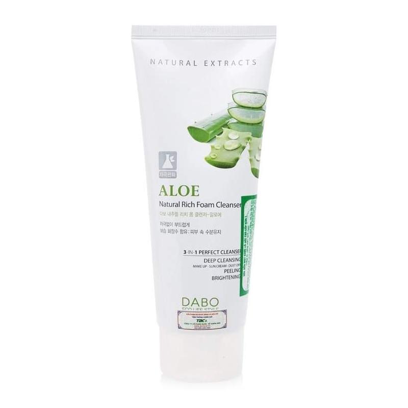 Sữa rửa mặt Lô Hội DABO Aloe Natural Rich Foam Cleanser 180m - TikTok ...
