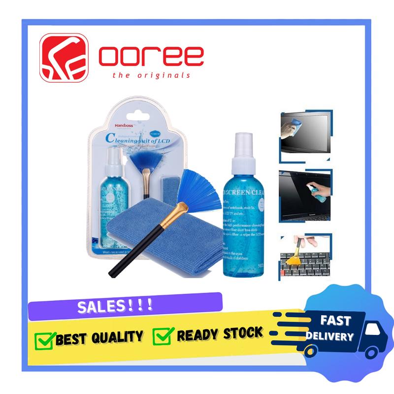 HANDBOSS HB010E MONITOR PC MOBILE SCREEN CLEANING KIT 100ML CLEANER ...