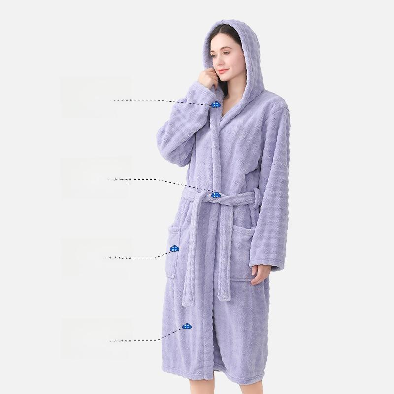 Bubble Velvet Bathrobe for Women Water-Absorbing Quick-Dryin - TikTok ...