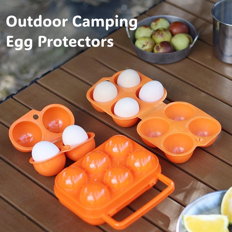 Outdoor 6 Compartments Egg Carton Handheld Portable Egg Protection ...