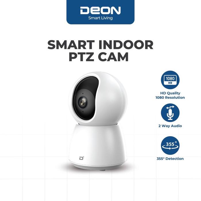 Promo DEON Smart Indoor PTZ Cam White | CCTV WiFi | Kamera Pengawas ...
