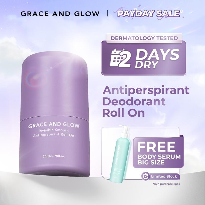 GRACE AND GLOW Deodorant Antiperspirant Invisible Smooth Roll On 20 ml ...