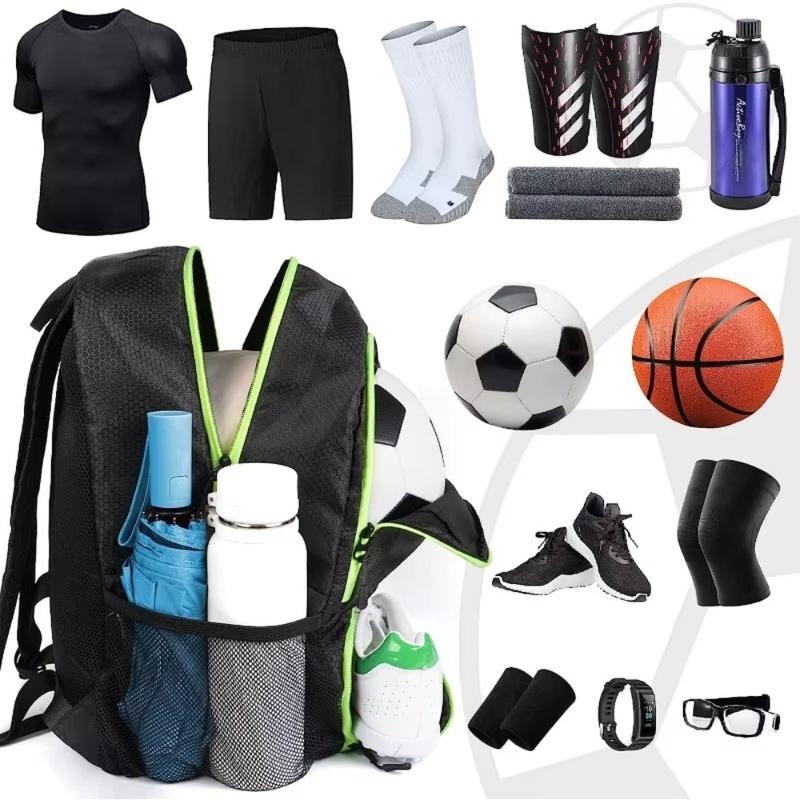 Beg Bola Sepak, Uniseks, Berkualiti Tinggi, dengan Pemegang Bola, Petak ...