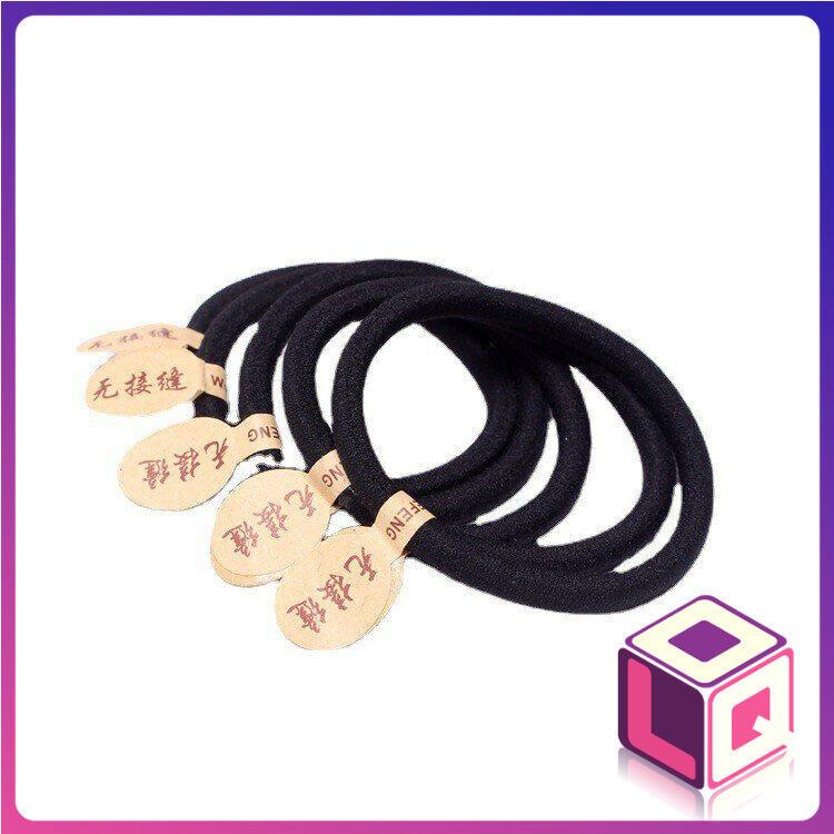 [Tali Rambut] [LQ ONLINE] Hair Ties Black Color Rope Elastic - TikTok ...