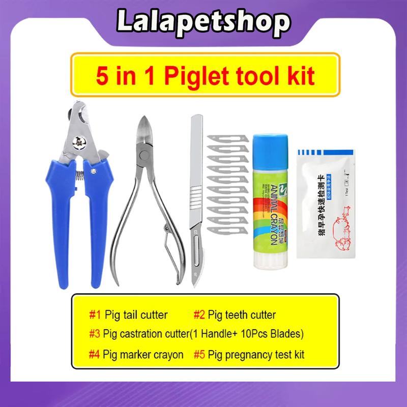 4 in 1 Pig Kit Pig tail cutter + Piglets tooth cutter + Piglet - TikTok ...