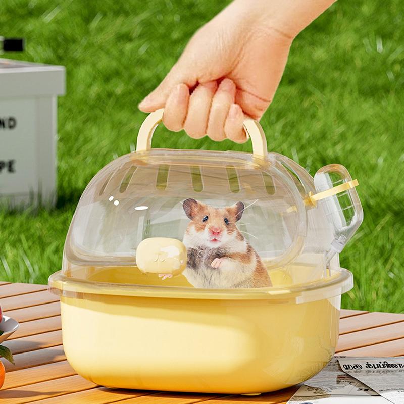 Hamster Travel Cage Clear Hamster Carrying Case Portable Mouse - TikTok ...