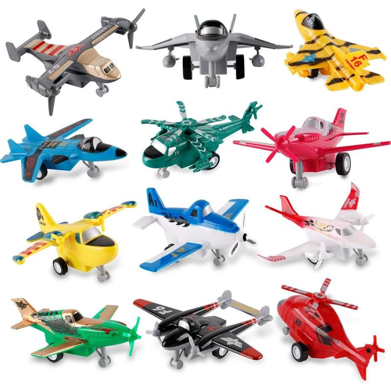 Liberty Imports Pull Back Airplanes Toys Vehicle Playset Variety Pack ...
