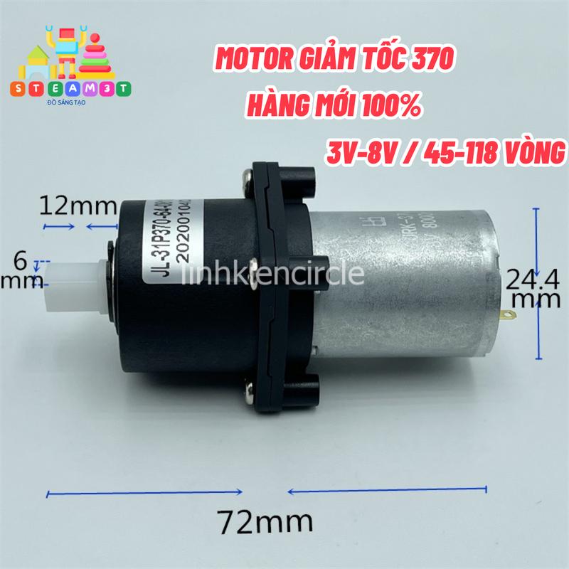 Motor giảm tốc mini 370 3V - 8V tốc độ 44 - 118 vòng bánh răng - TikTok ...