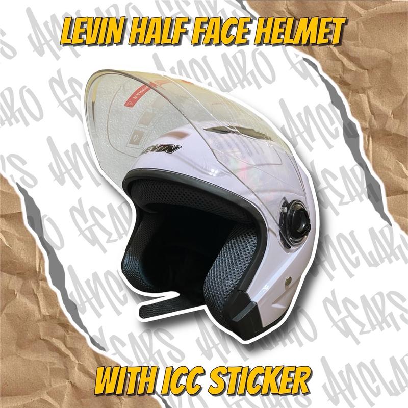LEVIN HALF FACE HELMET WITH LEGIT ICC STICKER - TikTok Shop Philippines