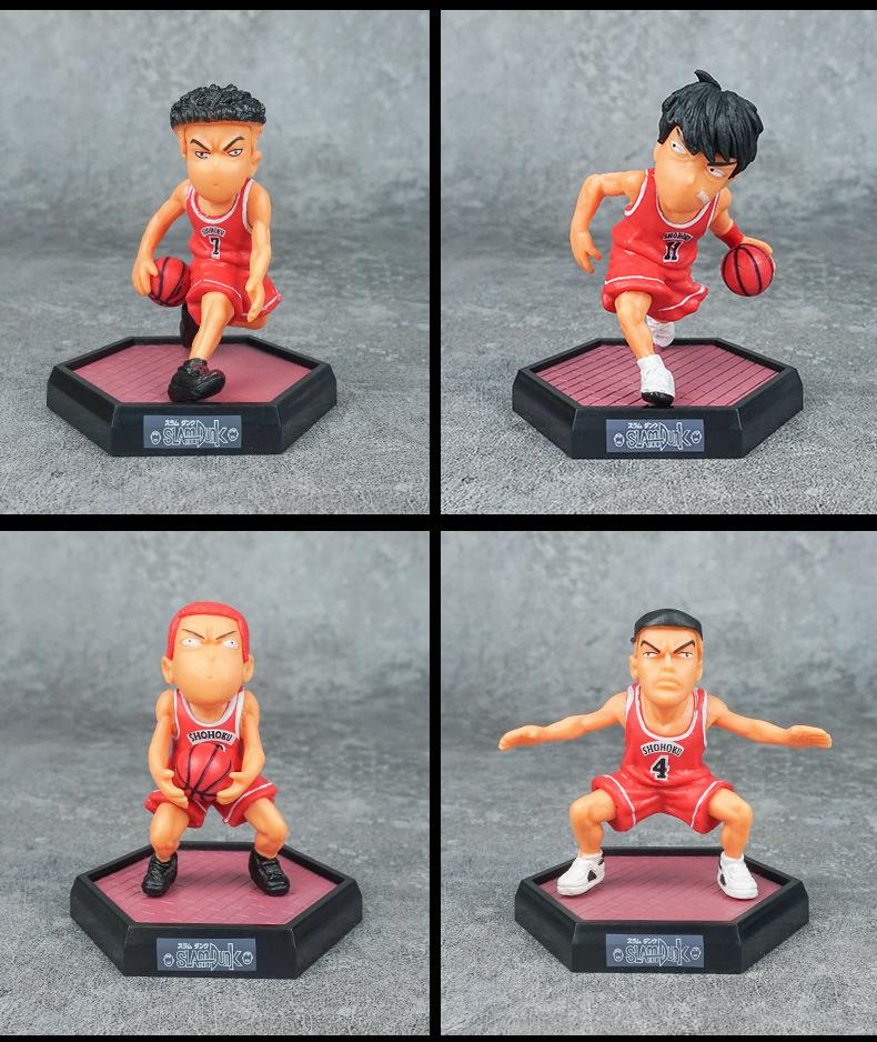 2025 Hot New Cross-Border Basketball Player Figures Anime Shohoku Five ...