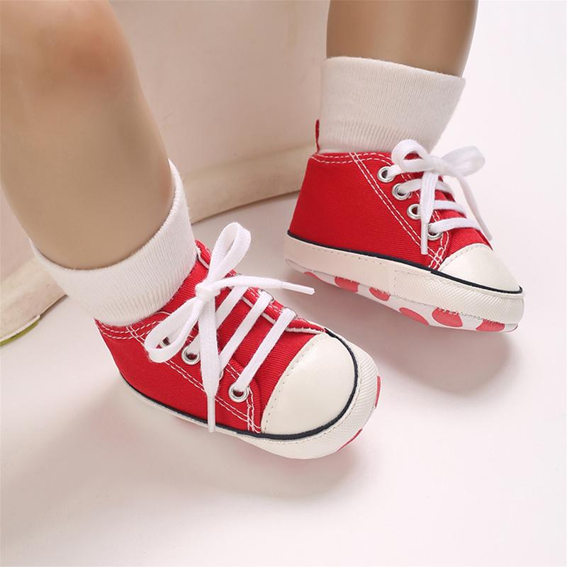 Baby First Walkers High Top Shoes Solid Color Soft Sole Shoe - TikTok ...
