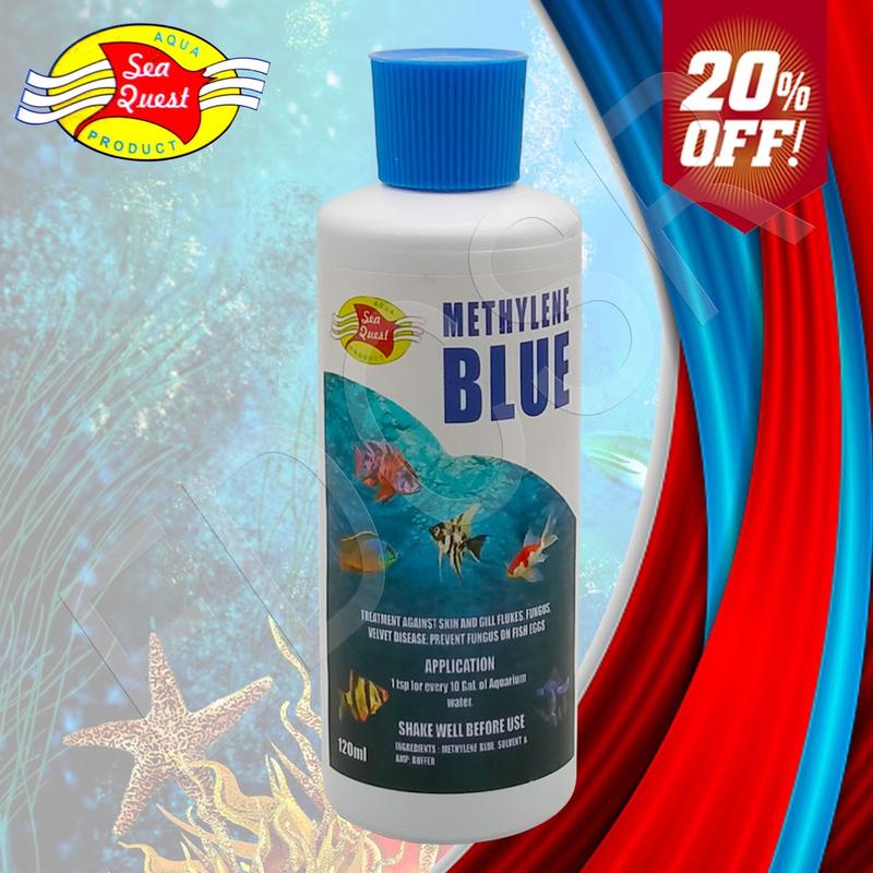 Sea Quest Methylene Blue Aquarium Fish Medication - 120ml - TikTok Shop ...