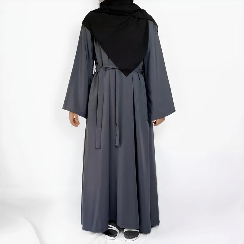 MADINA MUSLIM Gaun - AGHNIA ABAYA BASIC SIMPLE ABAYA CRINKLE AIRFLOW ...