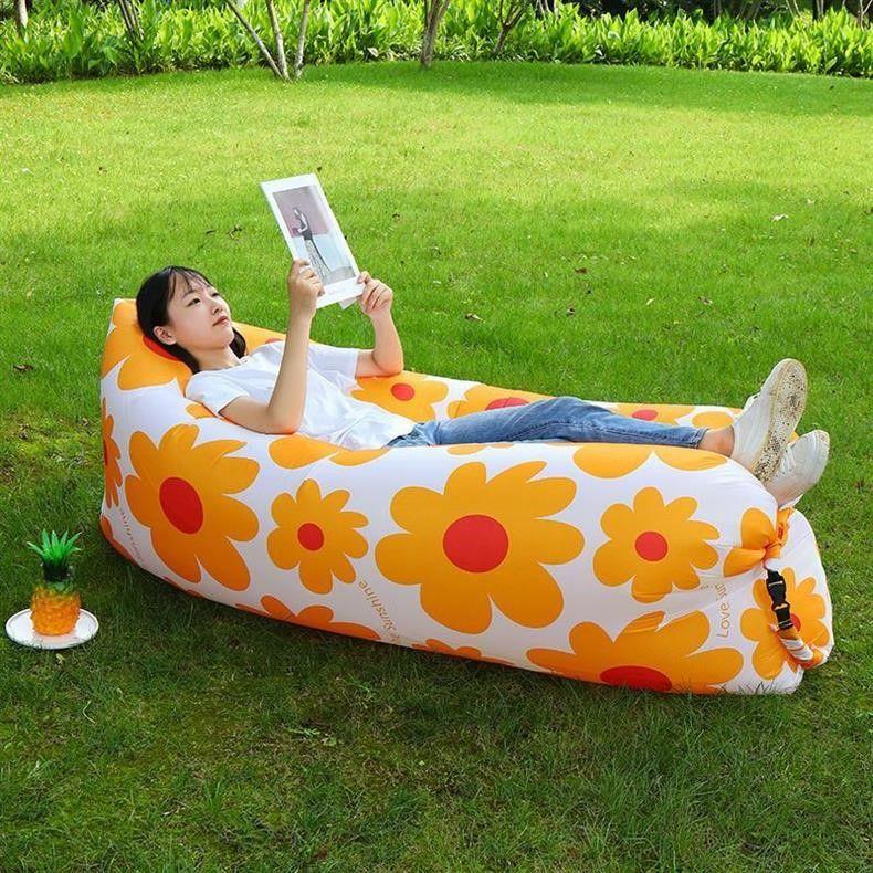 Lazy Inflatable Sofa Internet Celebrity Sports Air Bed Outdoor - TikTok ...
