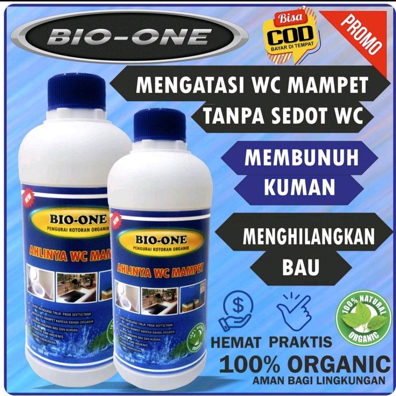 BIO ONE ( PAKET ISI 2 ) OBAT WC MAMPET TANPA SEDOT - Shop | Tokopedia