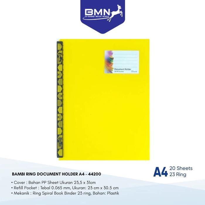 Jual Bambi Dokumen Folder A4 Tipe Document Pocket Edisi Display Book ...