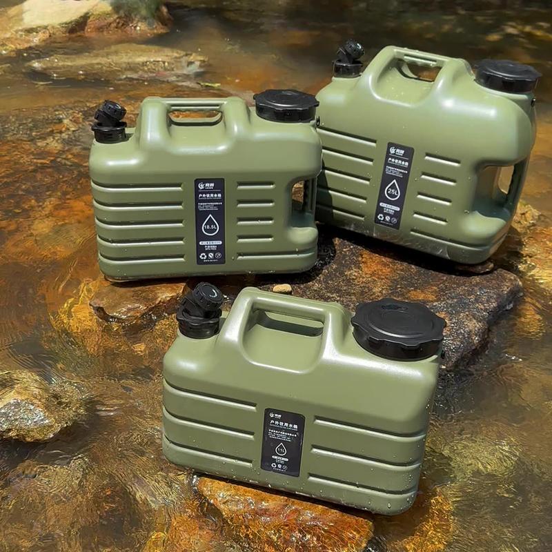 18.5L Water Bucket Tank Outdoor Water Bin with Faucet for Camping ...