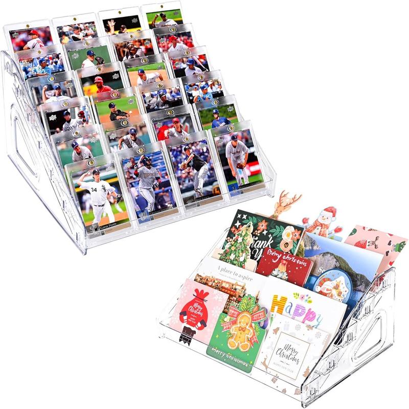 7 Tier 12" Card Display Stand, Easy Clip-On Design, Versatile - TikTok Shop