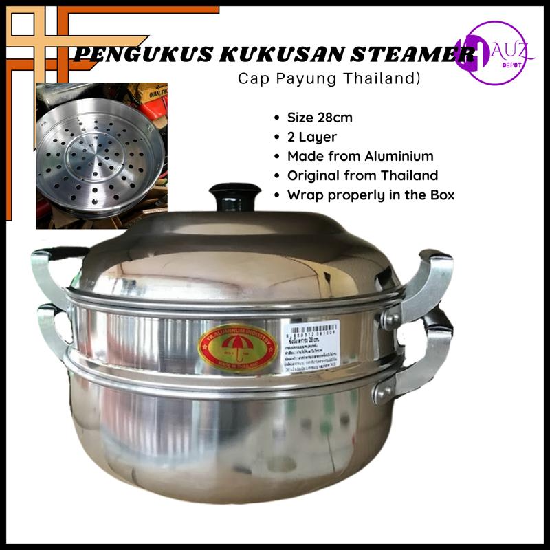 Pengukus Kukusan Steamer 28cm [Cap Payung 2 Lapisan] Steame - TikTok ...